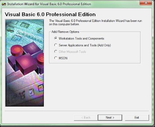 Visual basic application wizard - mainhs